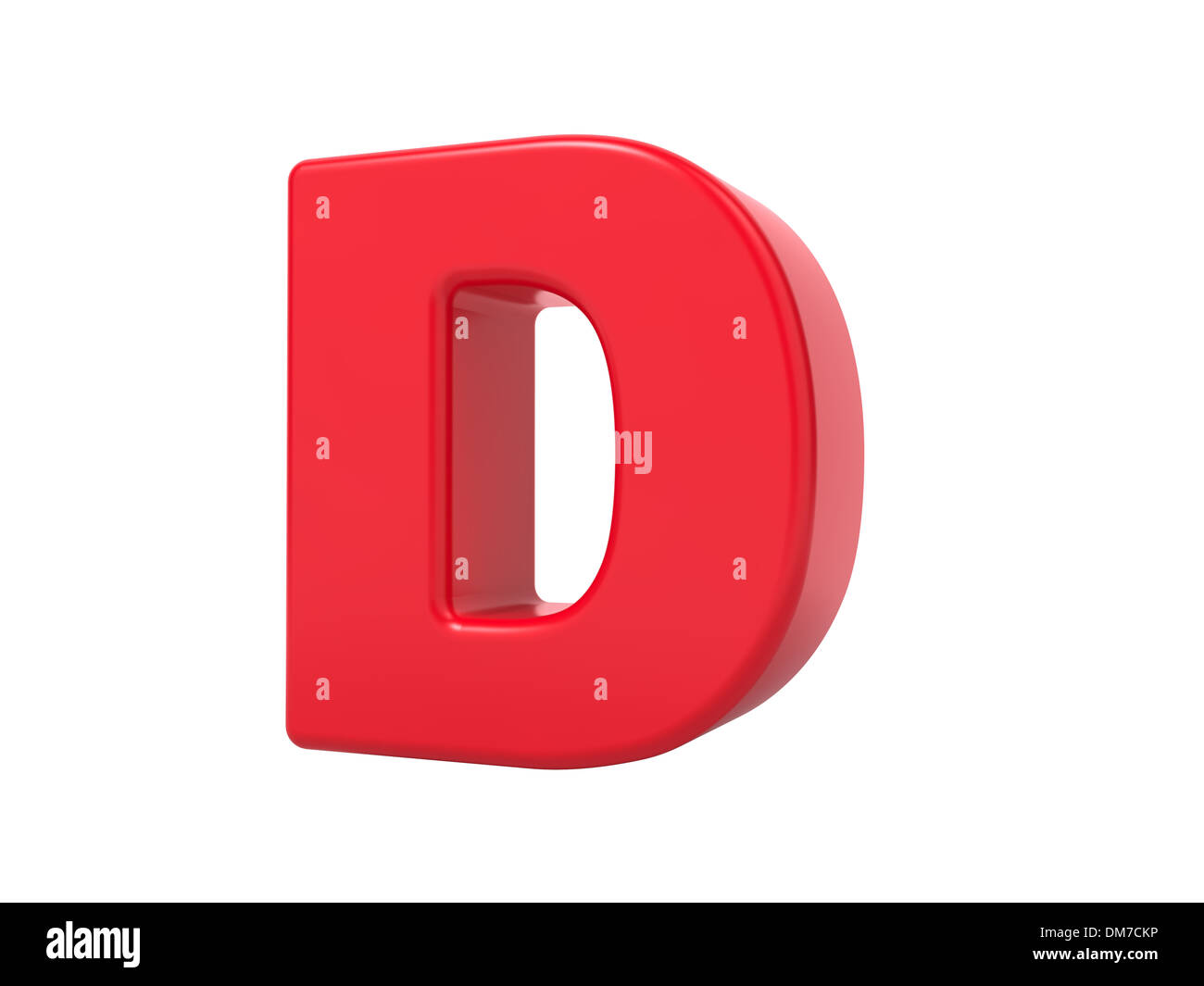 Red 3D Letter D Stock Photo - Alamy