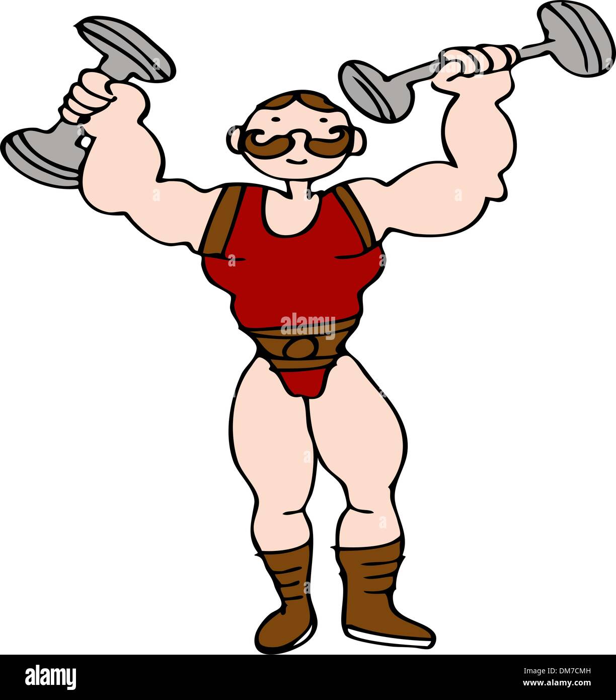 Circus, strong man mustache hi-res stock photography and images - Alamy