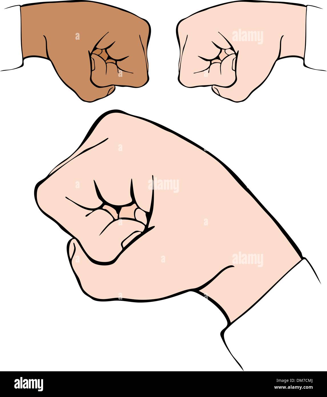 Fist pump greeting Stock Vector Images - Alamy