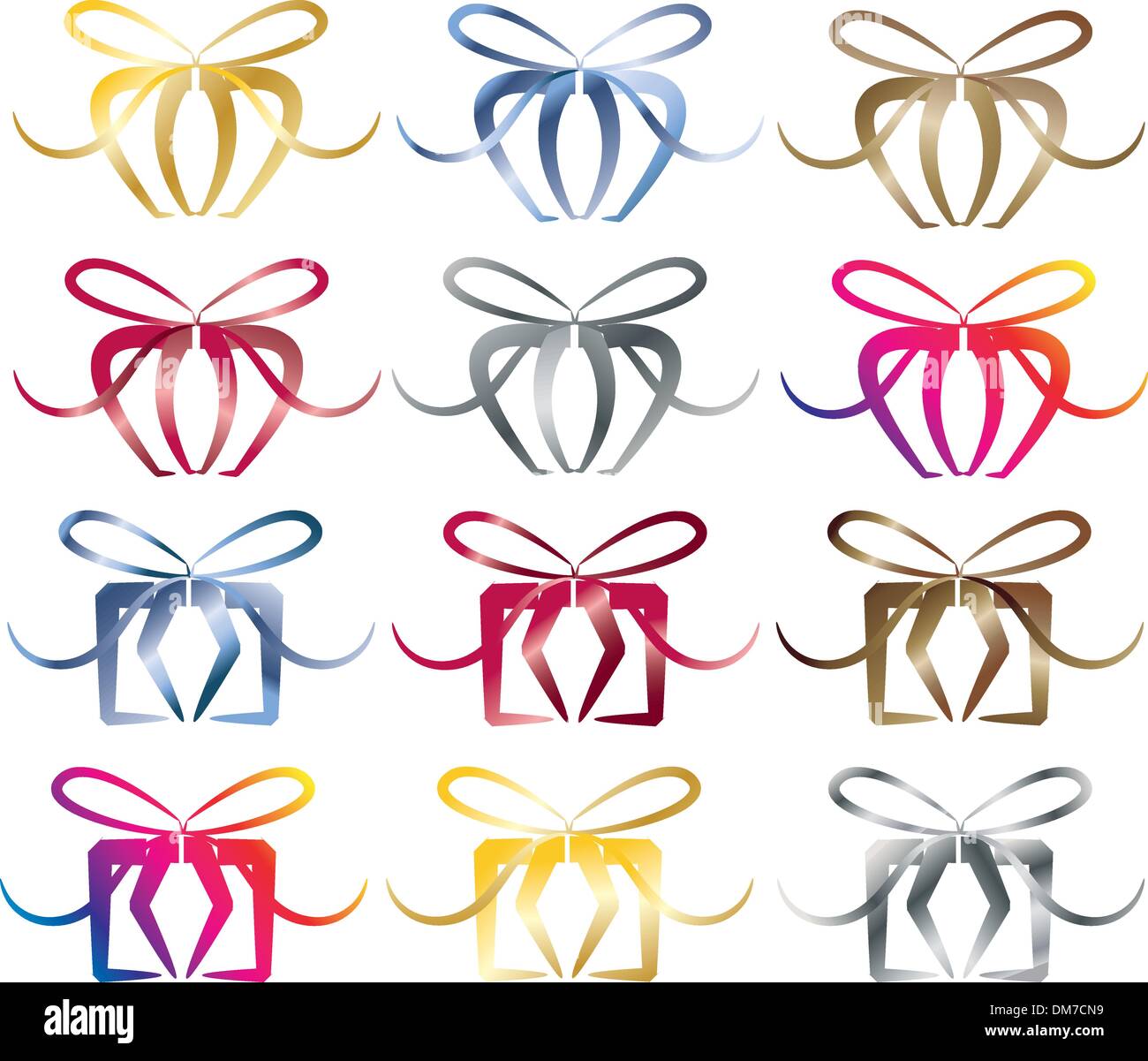 Gift Icons 2 Stock Vector Image & Art - Alamy