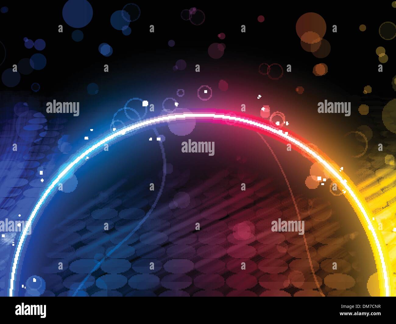 Disco Abstract Circle Box on Black Background Stock Vector Image & Art ...