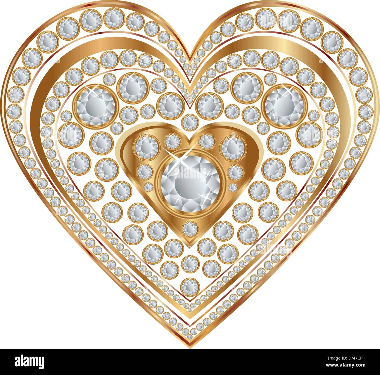 Heart decorated Stock Vector Images - Alamy