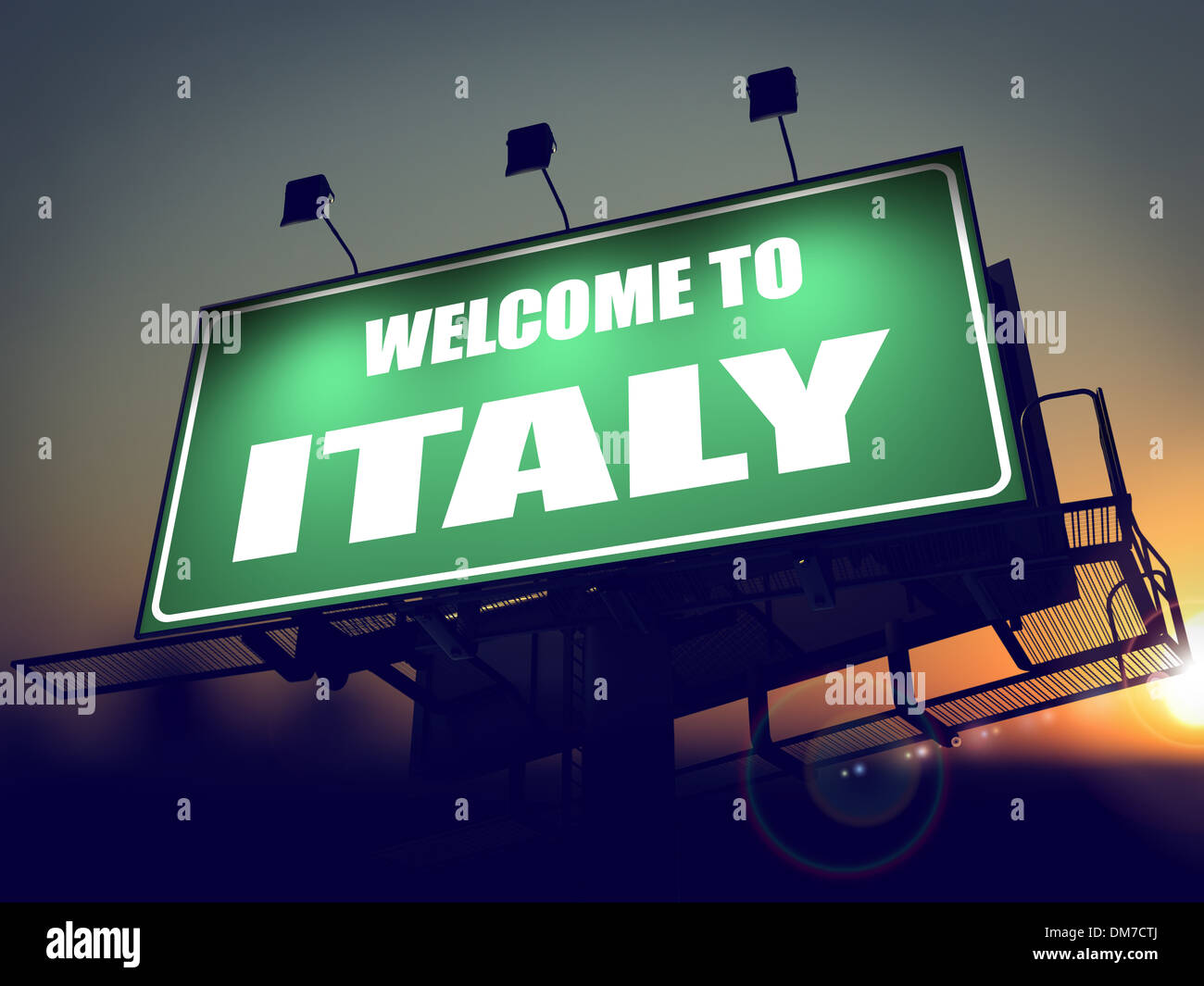 Welcome to italy sign hi-res stock photography and images - Alamy