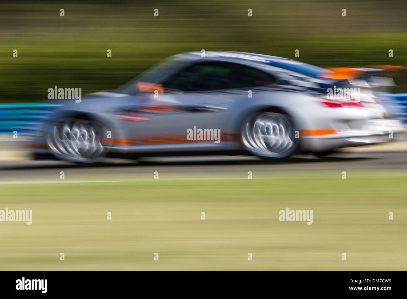 PORSCHE 997 GT3 ON THE TRACK WITH A BLURRED BACKGROUND, PRO'PULSION ...