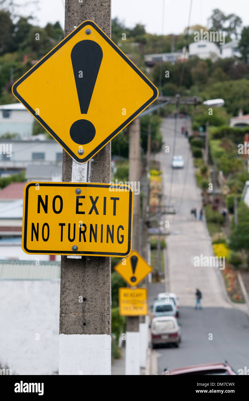 Gradient slope road sign hi-res stock photography and images - Alamy