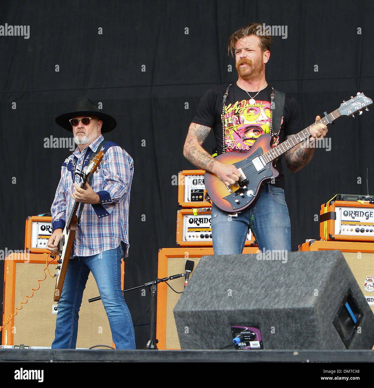 Jesse Hughes and Dave Catching of Eagles of Death Metal Reading ...