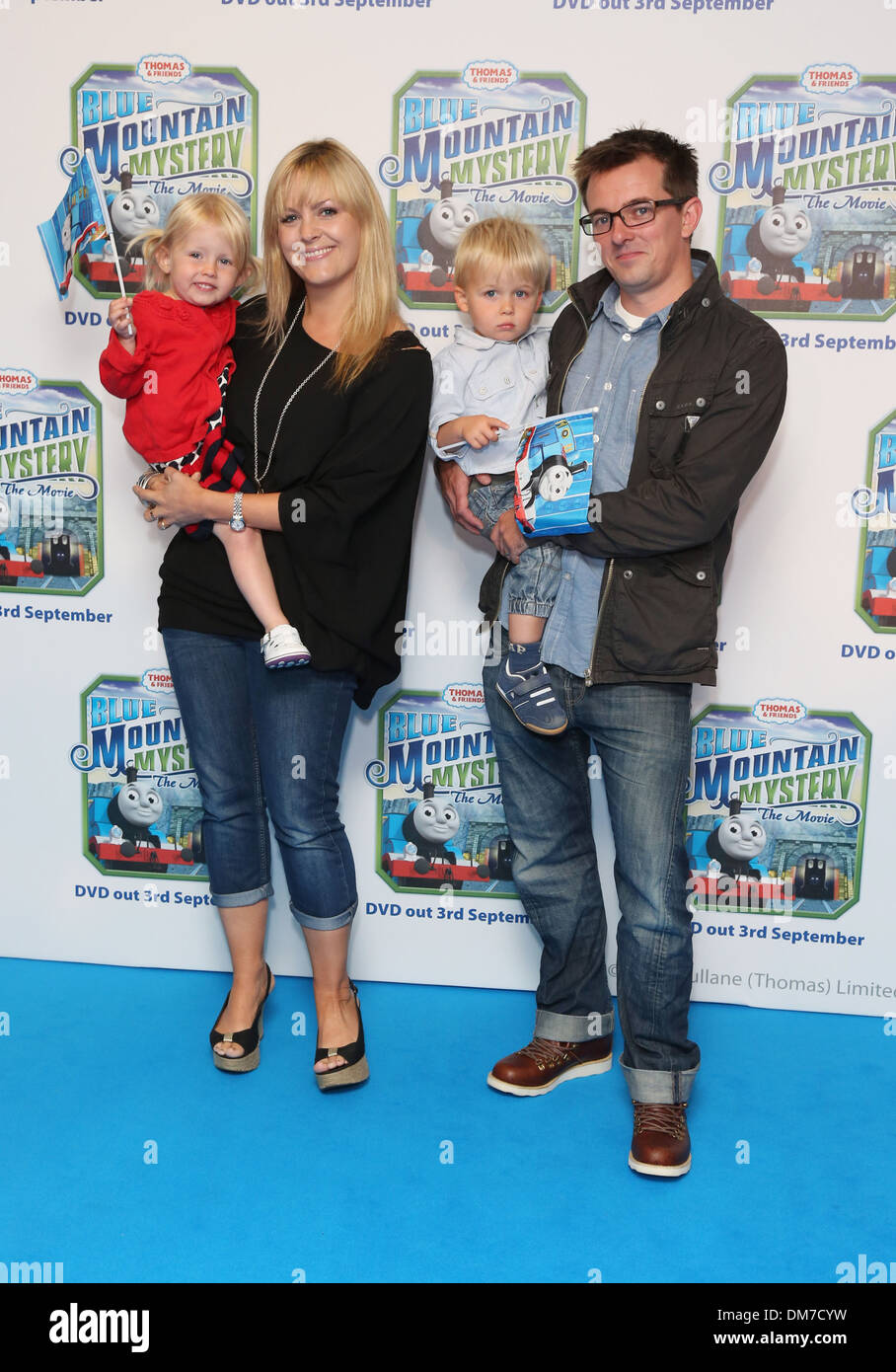 Jo Joyner with her husband and children Thomas & Friends Blue Mountain ...