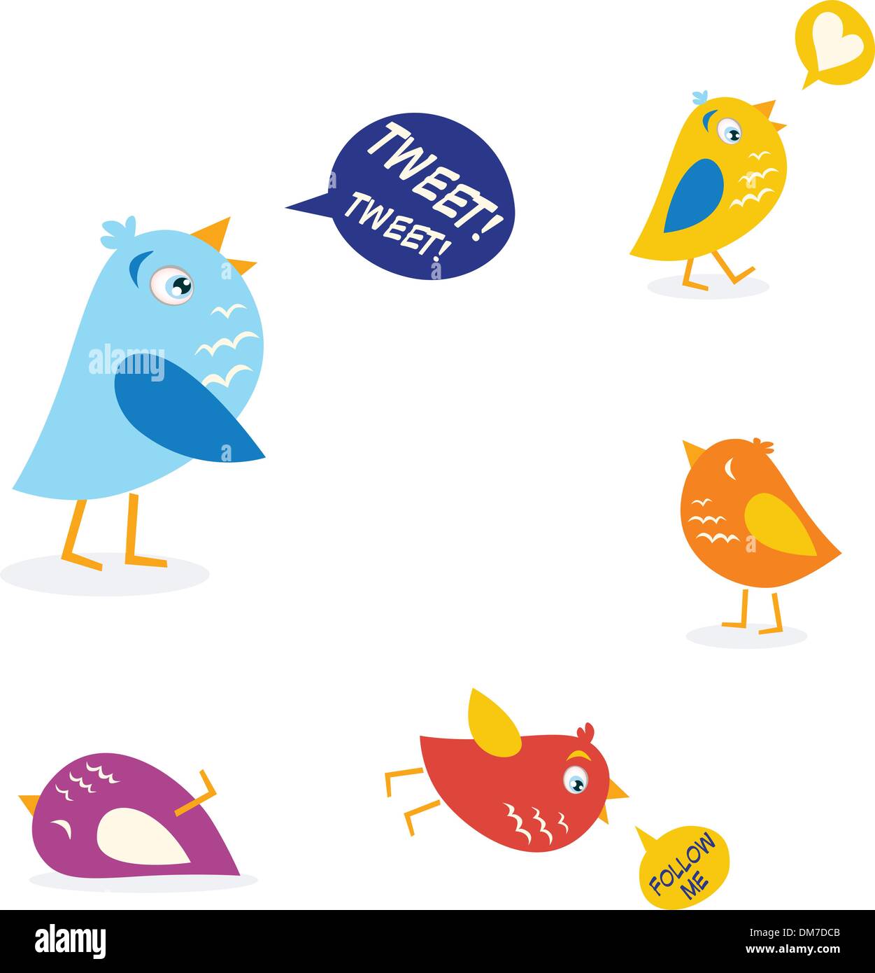 Colored twitter birds set Stock Vector Image & Art - Alamy Colored twitter birds set Stock Vector Image & Art - Alamy
