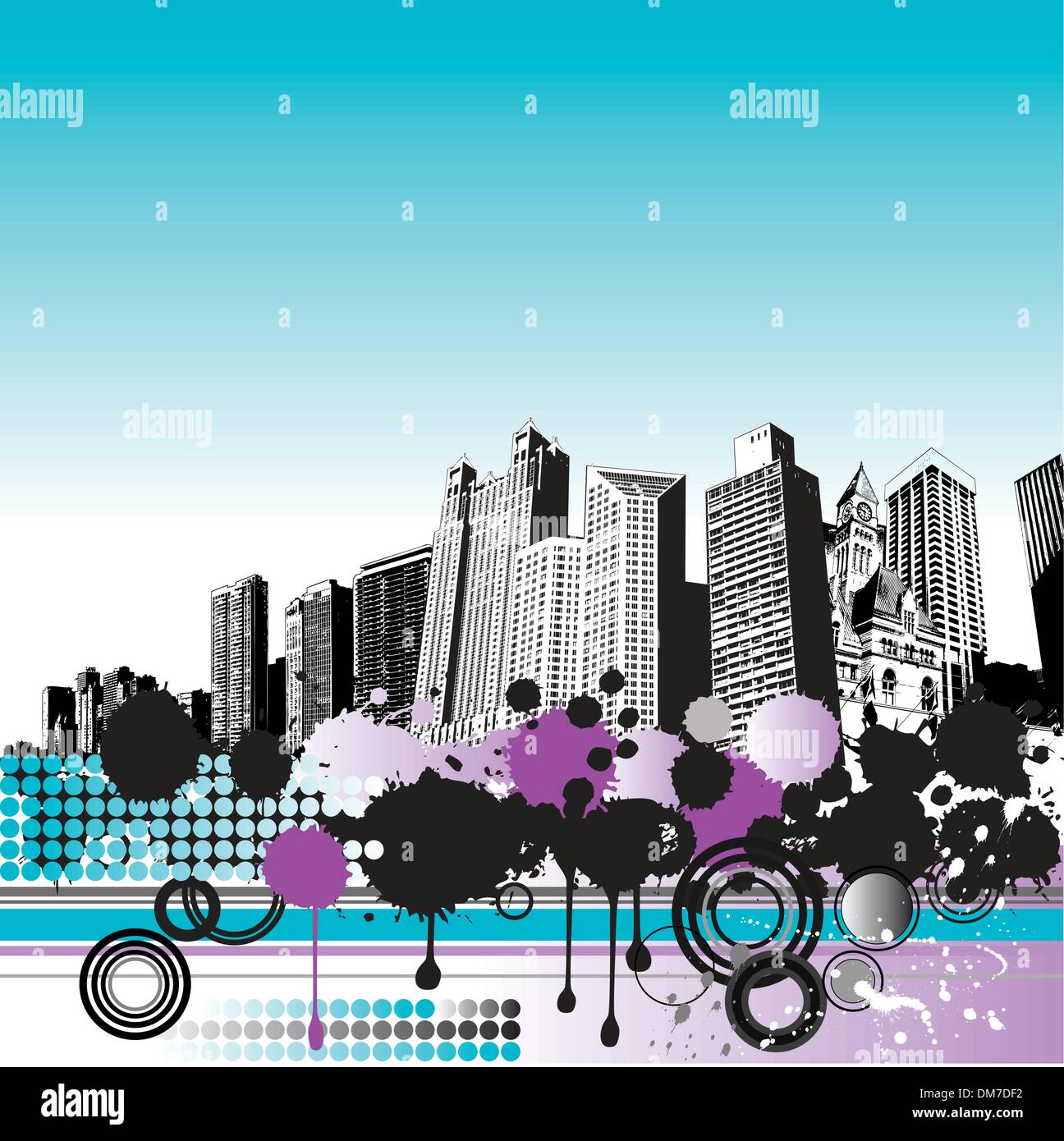 Abstract vector city background Stock Vector Image & Art - Alamy