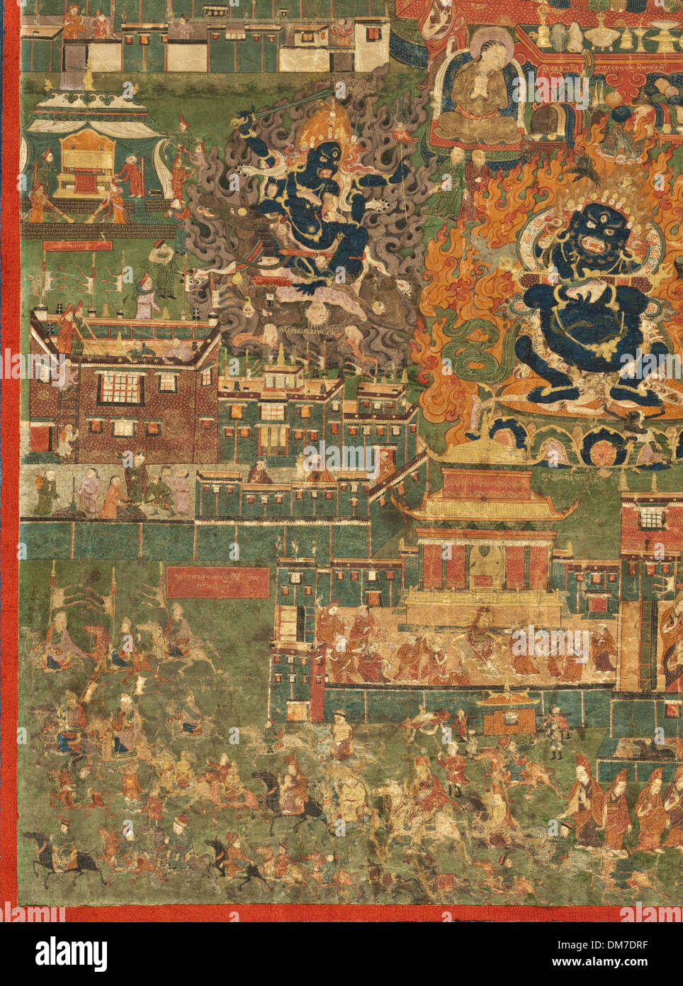 This artwork depicts Kunga Tashi, the Abbot of Sakya Monastery, and ...