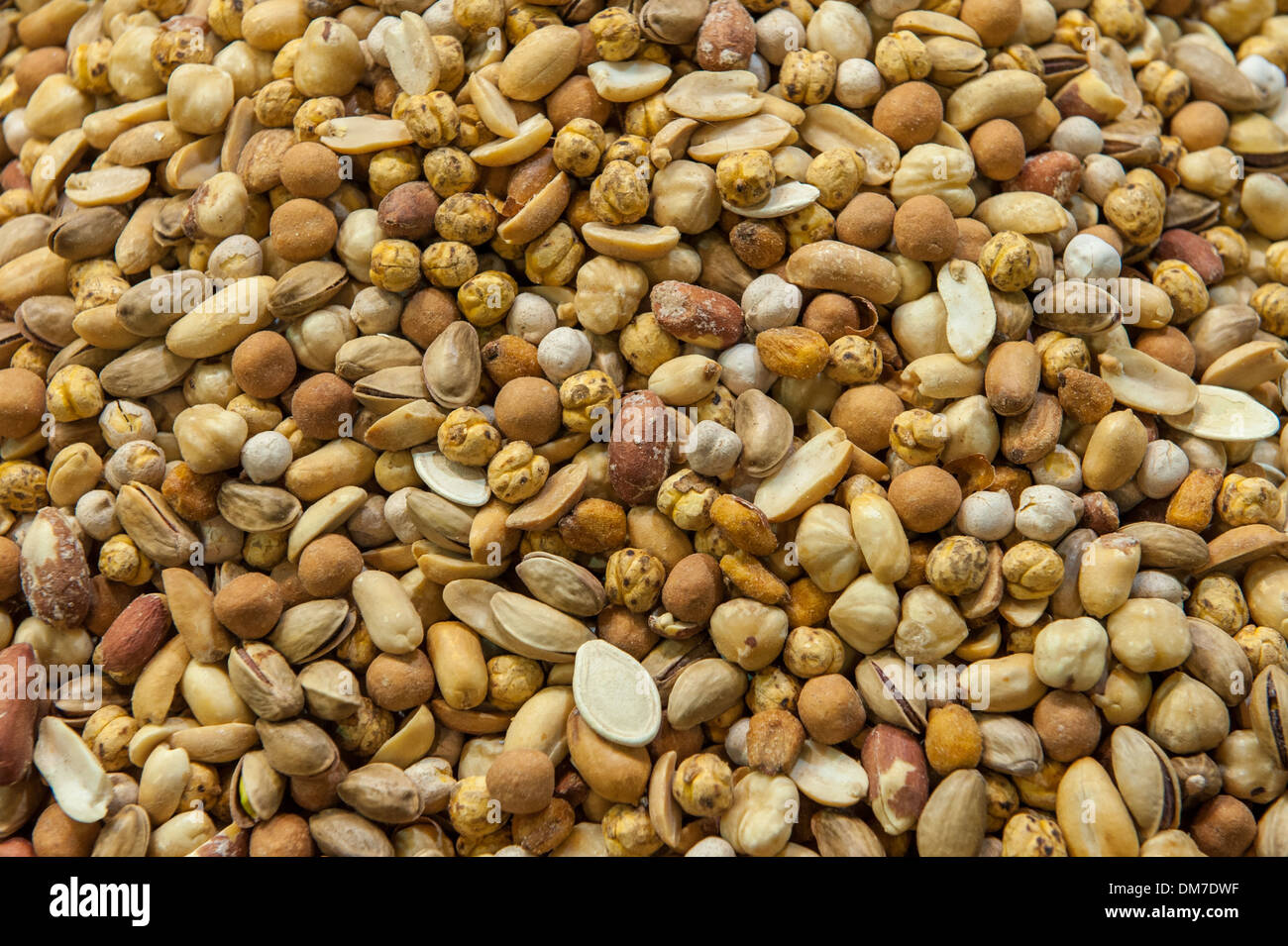 Mixed nuts background Stock Photo - Alamy