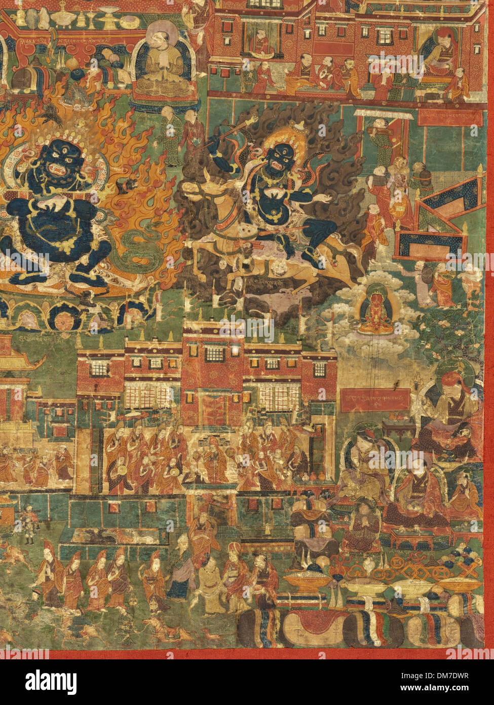 This artwork depicts Kunga Tashi, the abbot of the Sakya Monastery ...