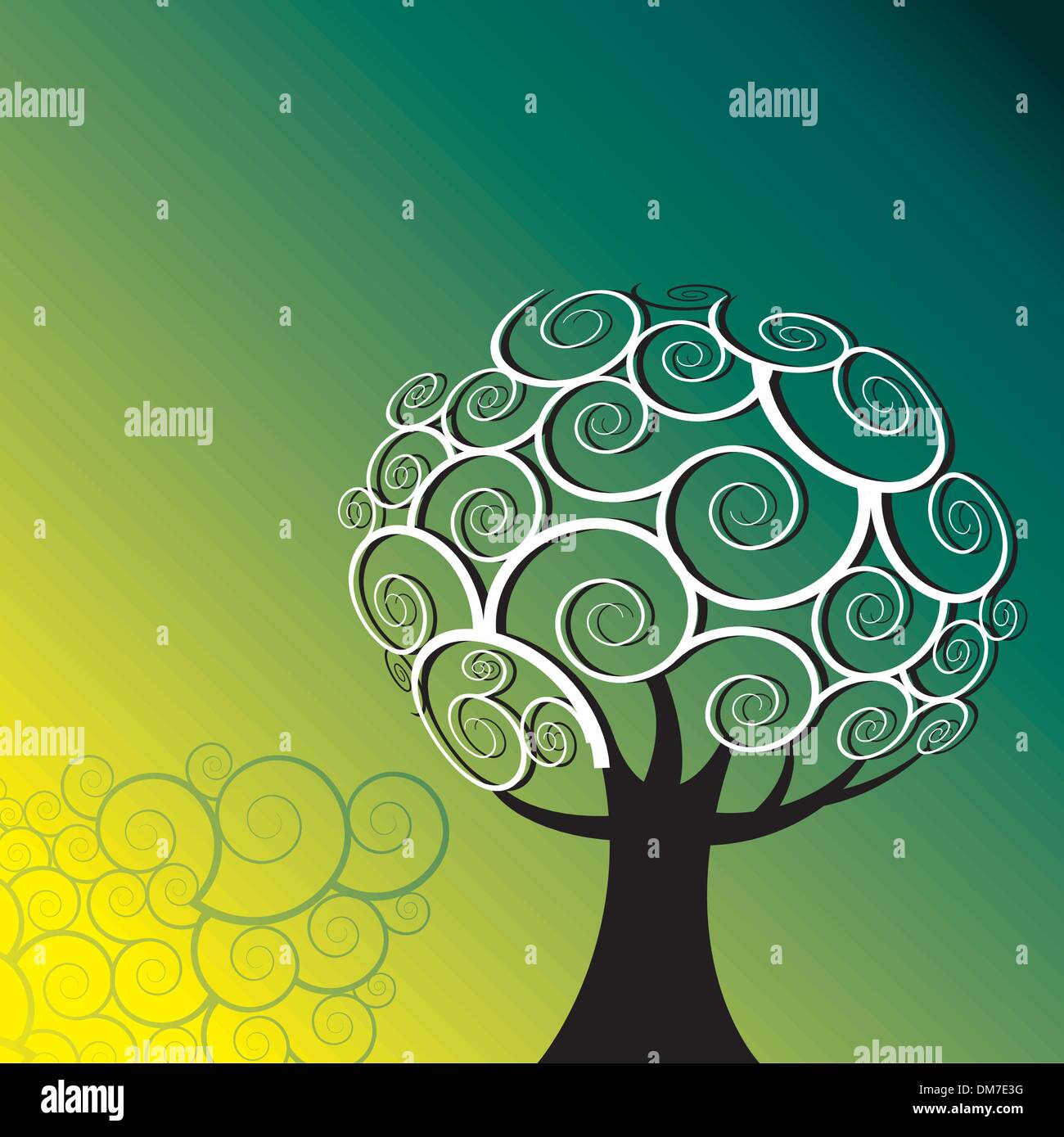 Abstract tree vector background Stock Vector Image & Art - Alamy