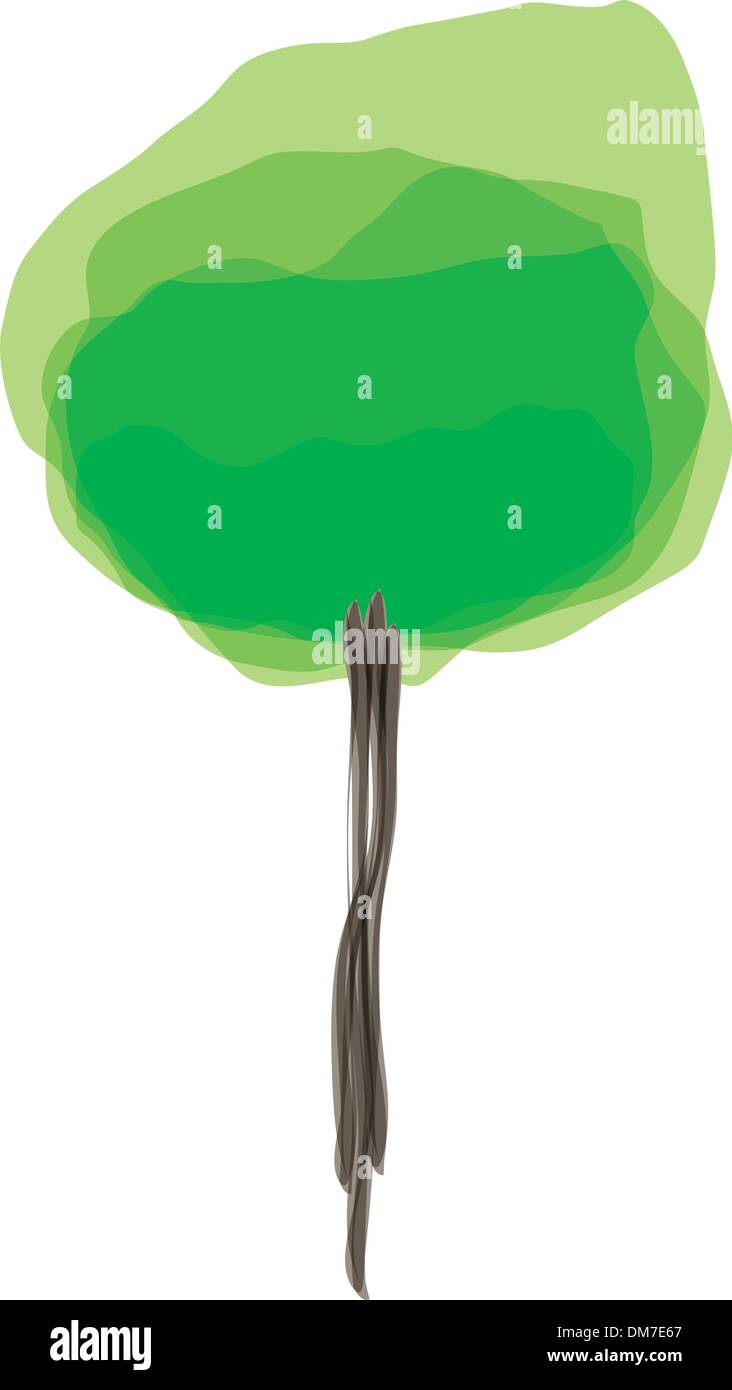Abstract tree. Vector illustration Stock Vector Image & Art - Alamy