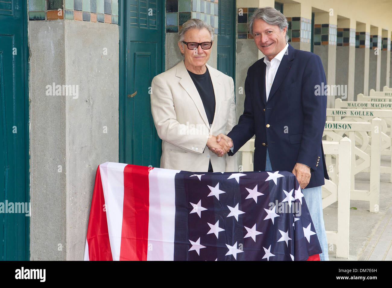 Harvey Keitel and Philippe Augier Mayor of Deauville 38th Deauville ...