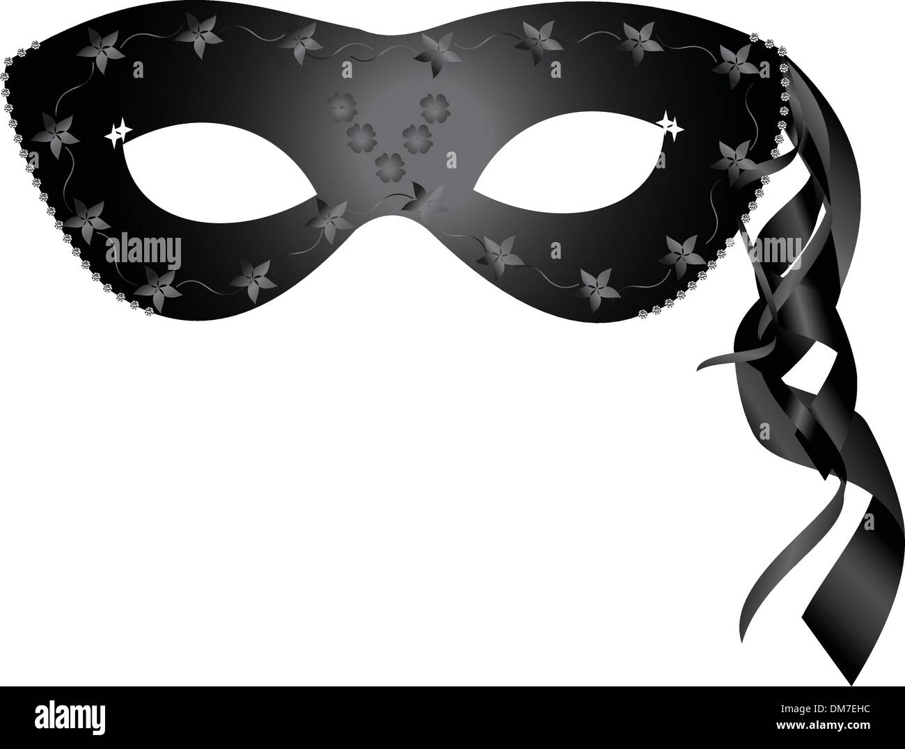 Realistic black carnival mask Stock Vector Image & Art - Alamy