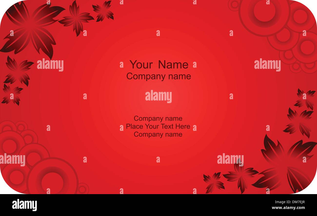 Illustration of template card company label with name Stock Vector ...