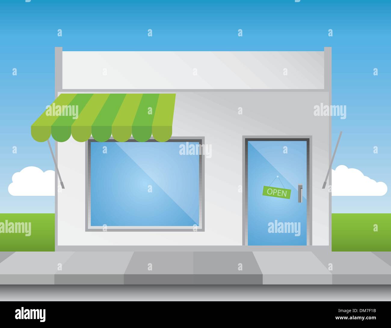 Shop front Stock Vector Images - Alamy