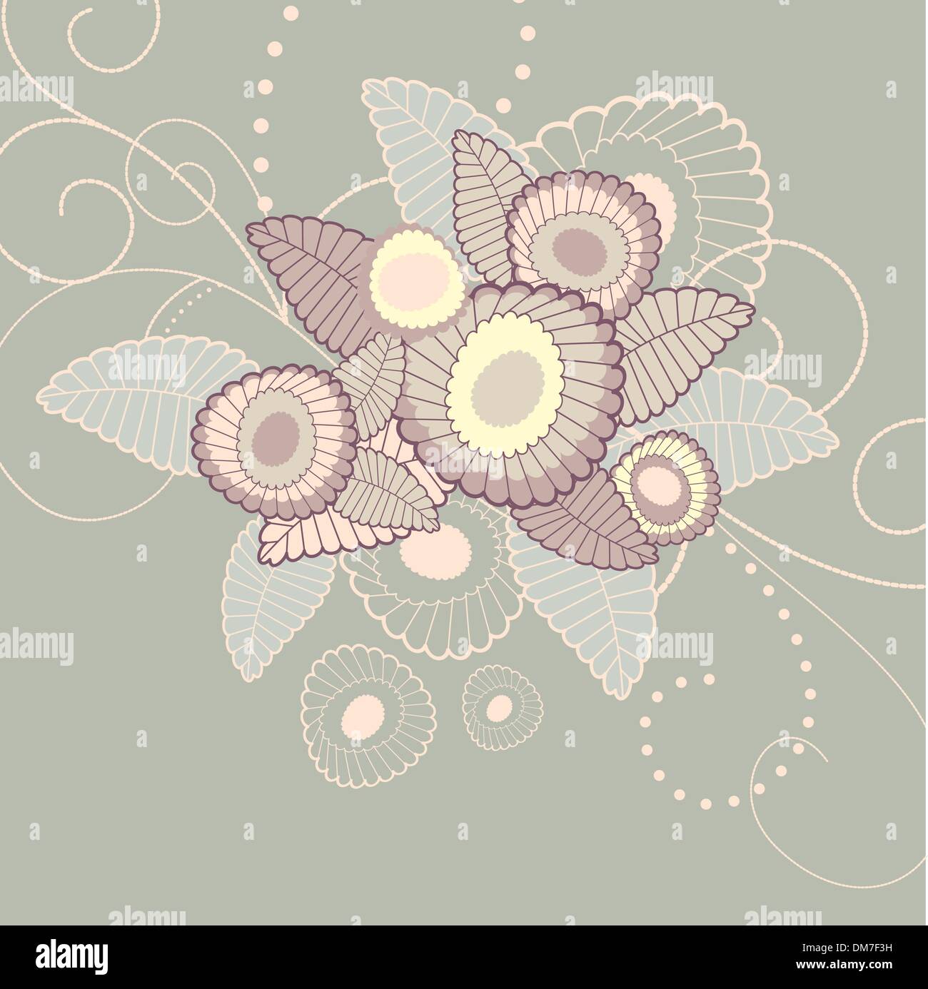 Cute floral background Stock Vector Image & Art - Alamy