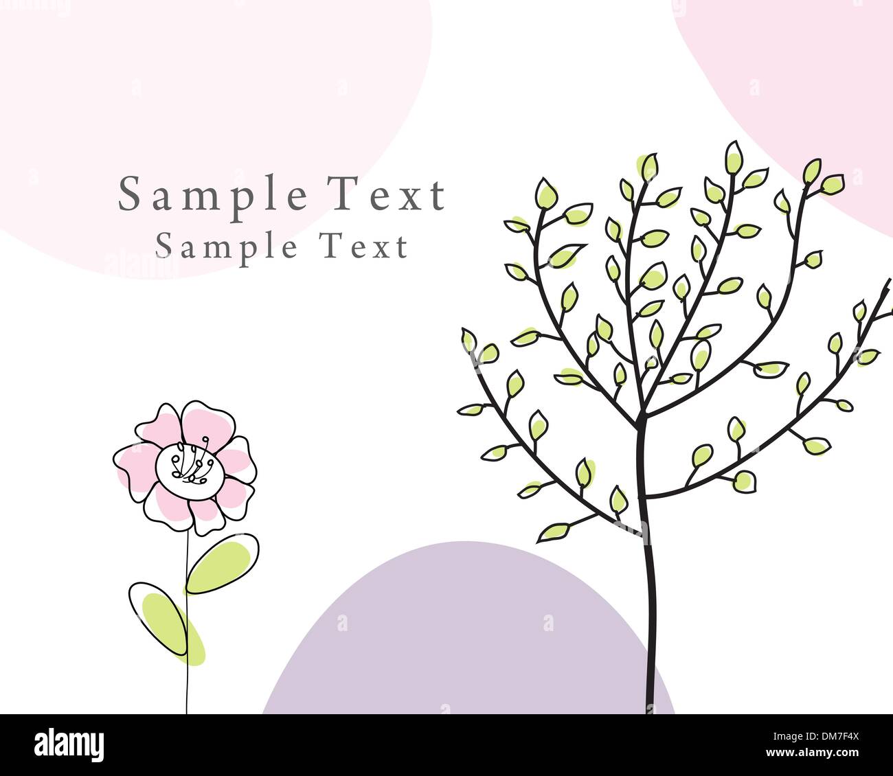 Abstract vector greetings card design Stock Vector Images - Alamy