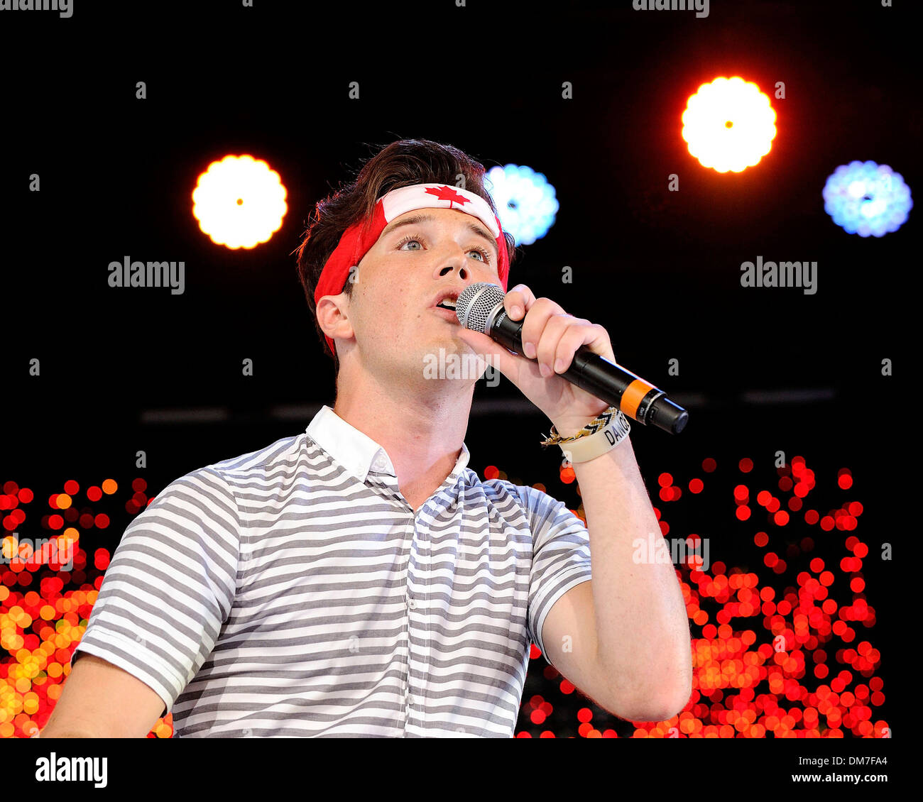 Zachary Porter of 'Allstar Weekend' performs at Molson Canadian Amphitheatre for Family Channel ...