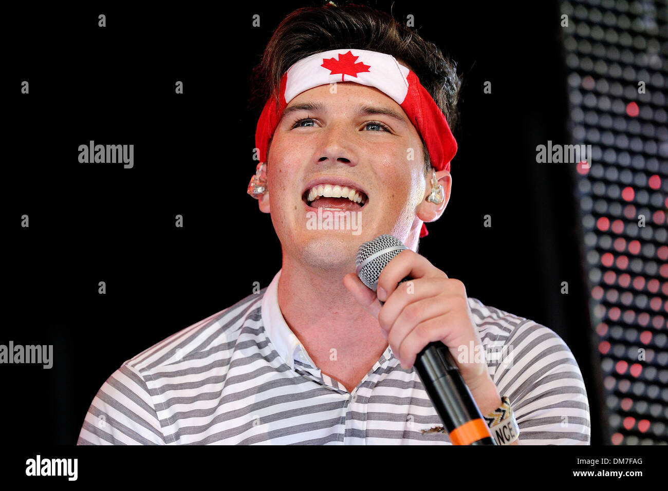 Zachary Porter of 'Allstar Weekend' performs at Molson Canadian Amphitheatre for Family Channel ...