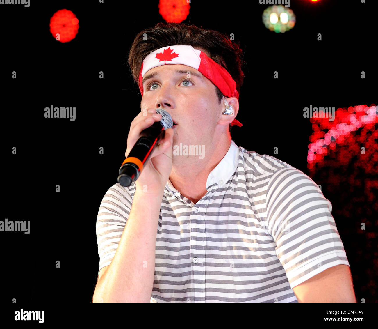 Zachary Porter of 'Allstar Weekend' performs at Molson Canadian Amphitheatre for Family Channel ...