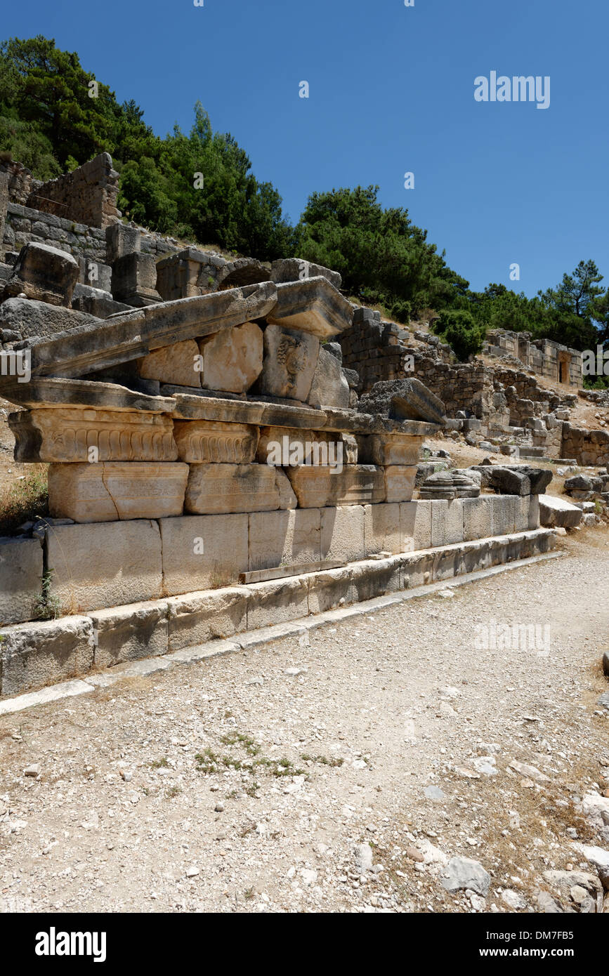 Pediment of a temple type grave at the Eastern Necropolis at the ...