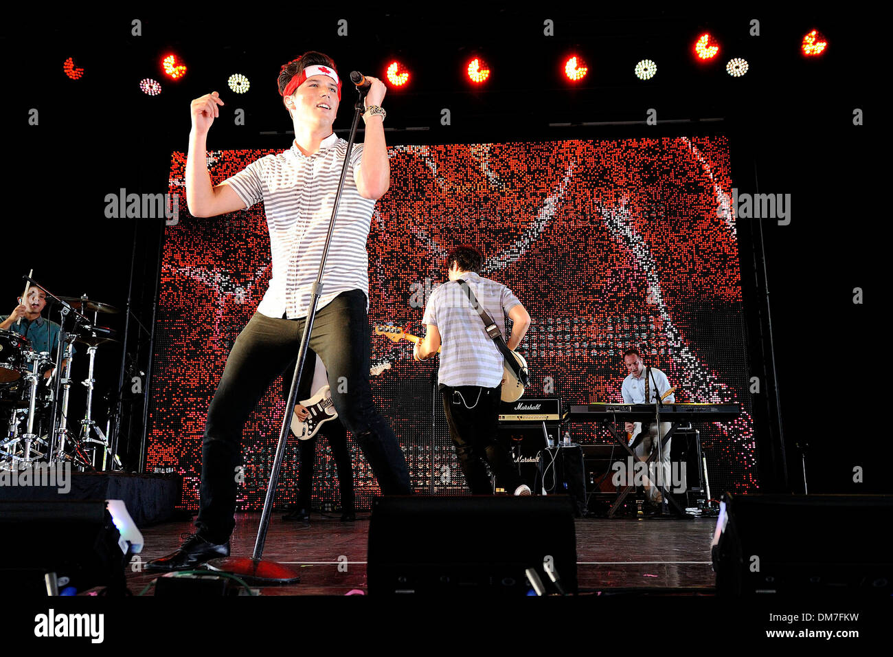 Zachary Porter of 'Allstar Weekend' performs at Molson Canadian Amphitheatre for Family Channel ...