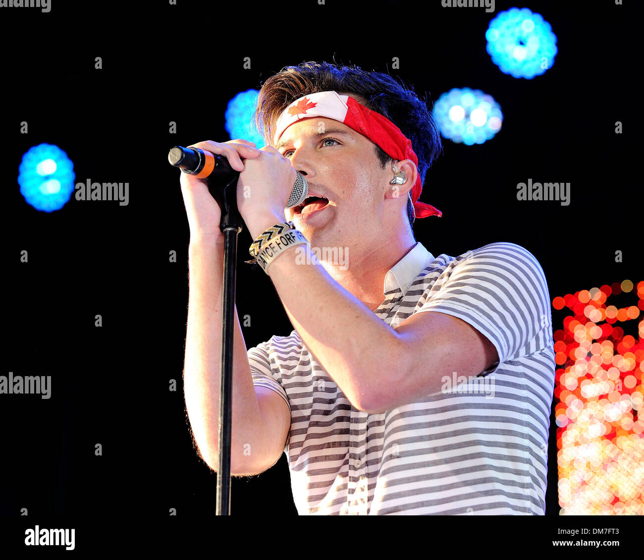 Zachary Porter of 'Allstar Weekend' performs at Molson Canadian Amphitheatre for Family Channel ...