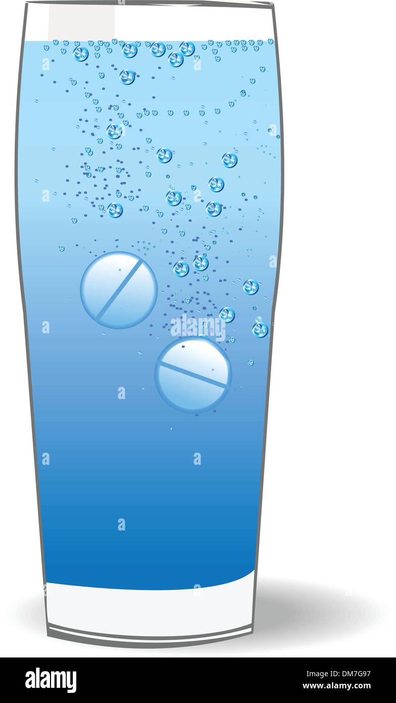 Illustration of two tablets in the water Stock Vector Image & Art - Alamy