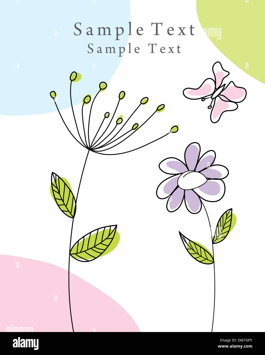 Abstract vector greetings card design Stock Vector Images - Alamy