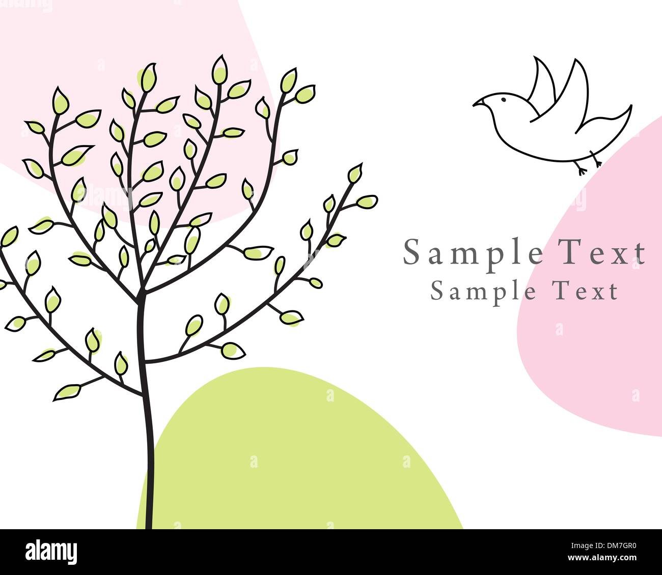 Abstract vector greetings card design Stock Vector Images - Alamy