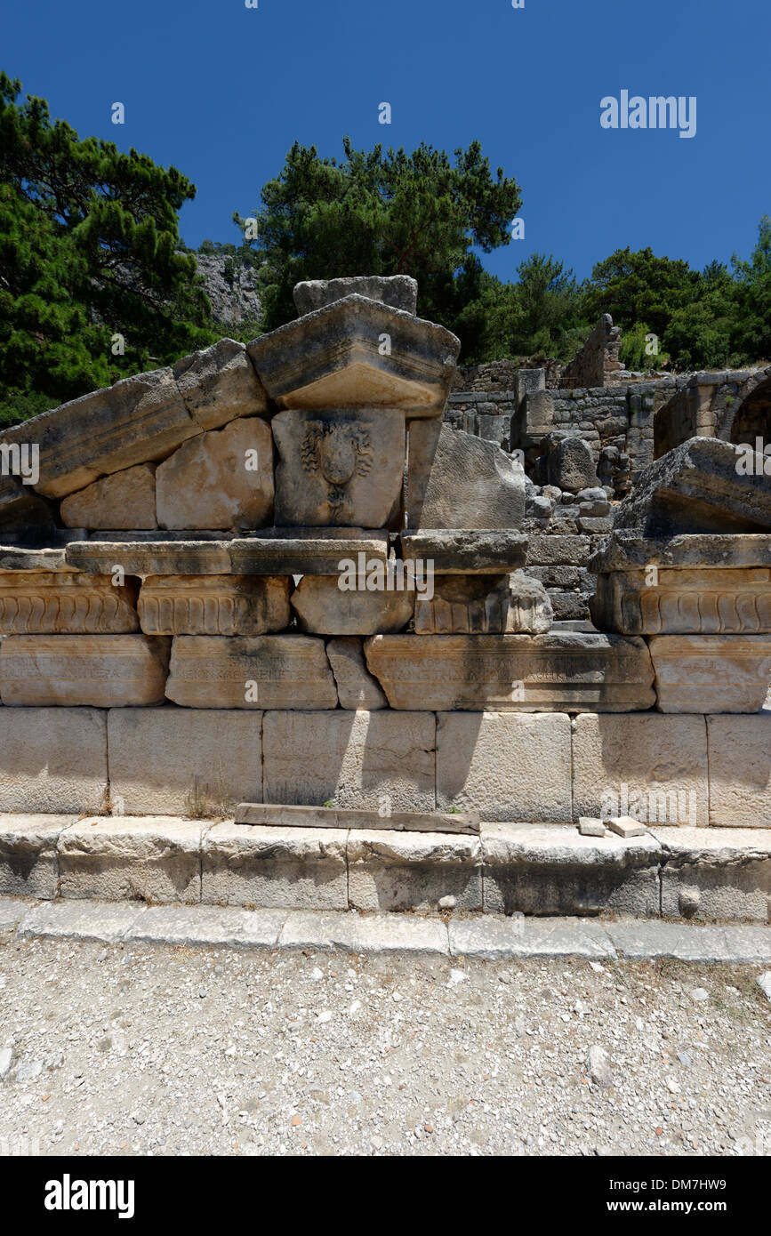 Pediment of a temple type grave at the Eastern Necropolis at the ...