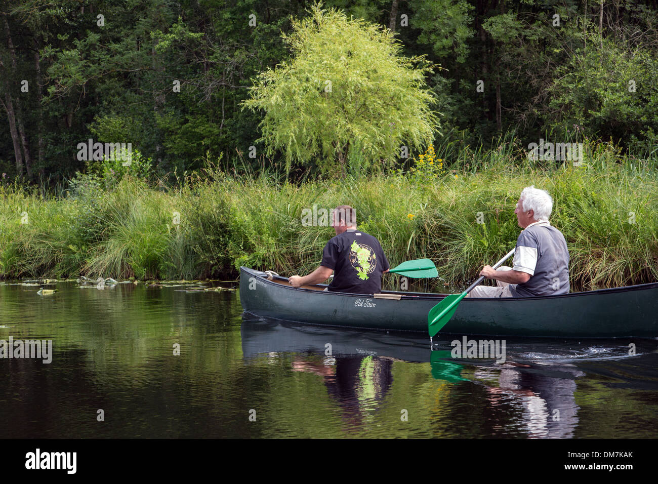 CANOEING ON THE CONIE, AN UNTAMED RIVER FED BY THE WATER FROM A SPRING ...