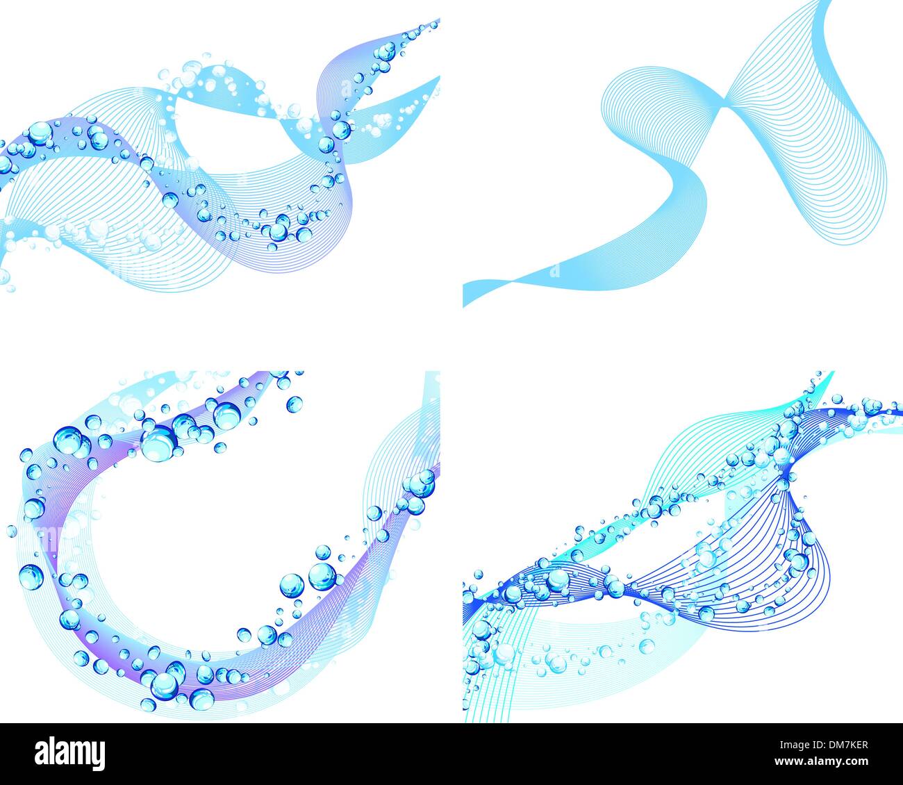set of water backgrounds Stock Vector Image & Art - Alamy