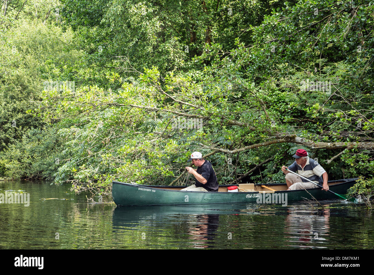 CANOEING ON THE CONIE, AN UNTAMED RIVER FED BY THE WATER FROM A SPRING ...