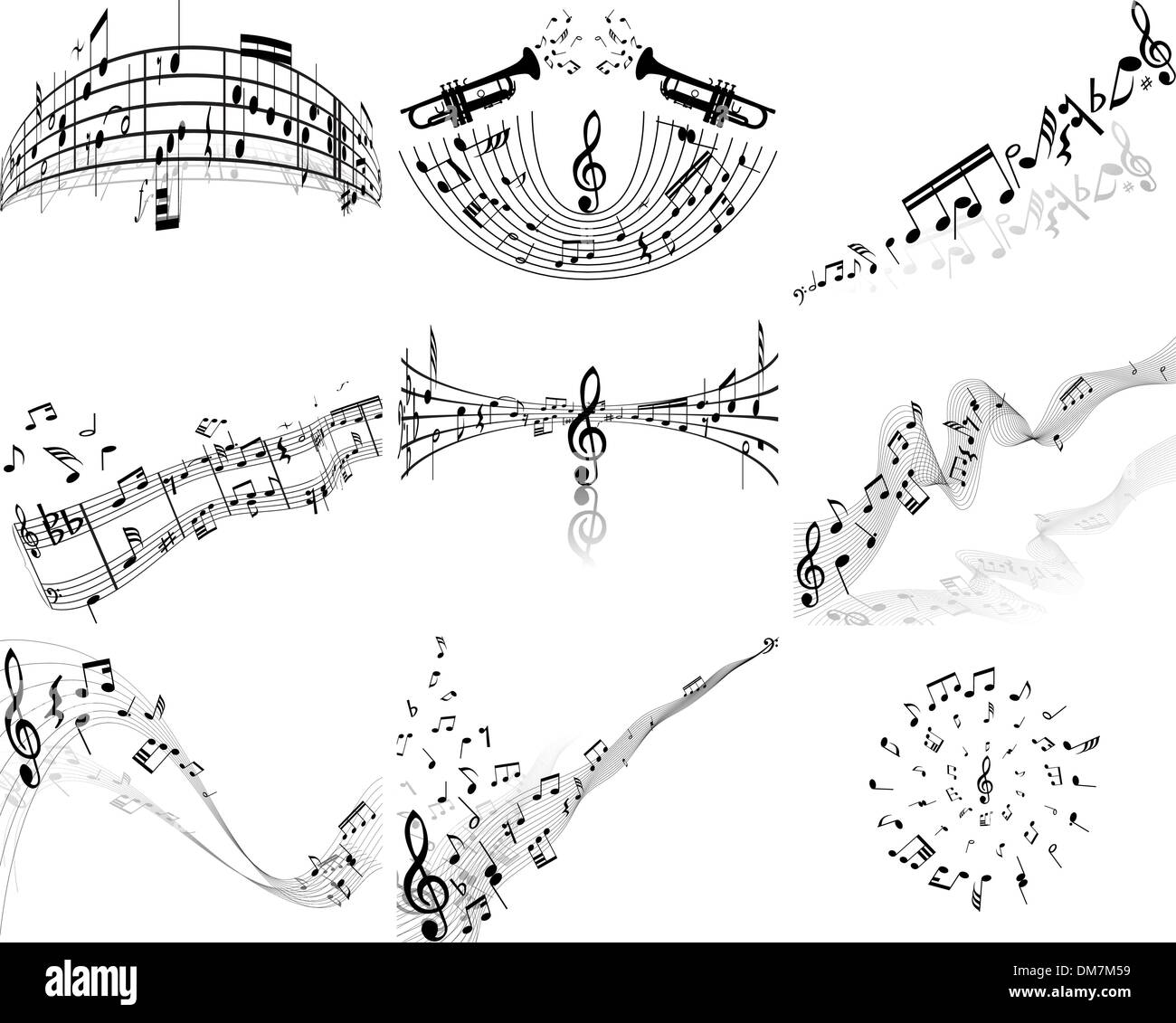 Quarter note vector vectors hi-res stock photography and images - Alamy