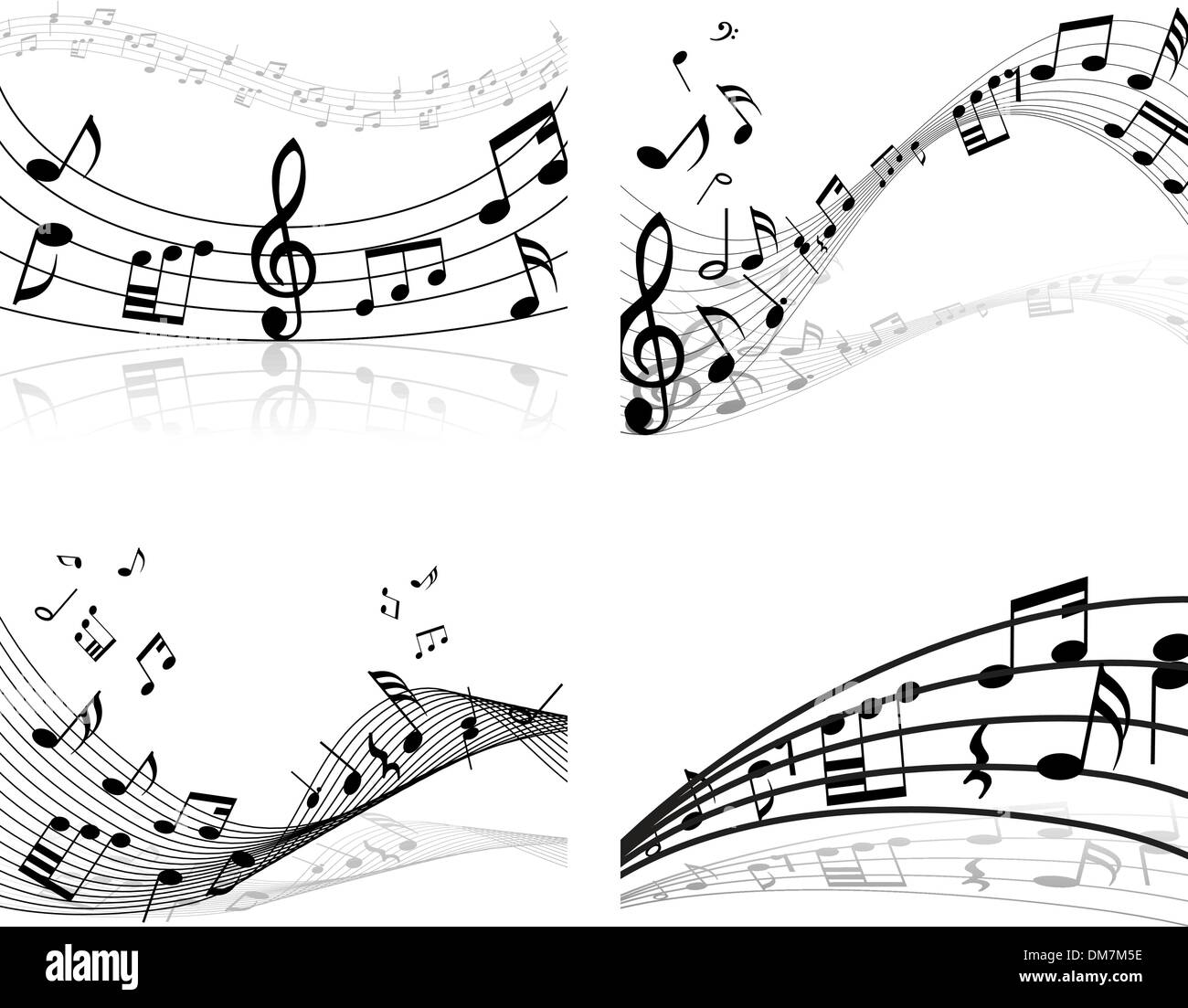Quarter note vector vectors hi-res stock photography and images - Alamy