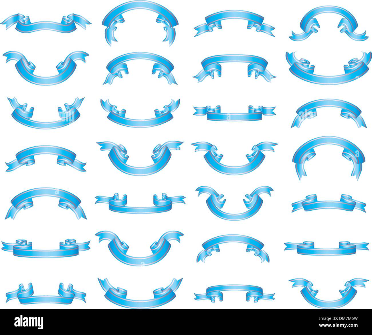set of ribbons Stock Vector Image & Art - Alamy