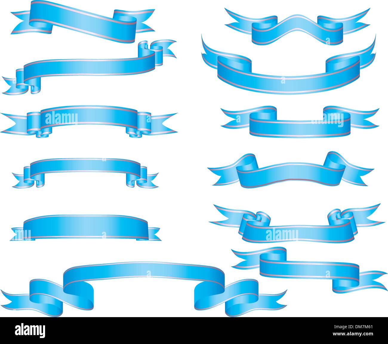 set of ribbons Stock Vector Image & Art - Alamy