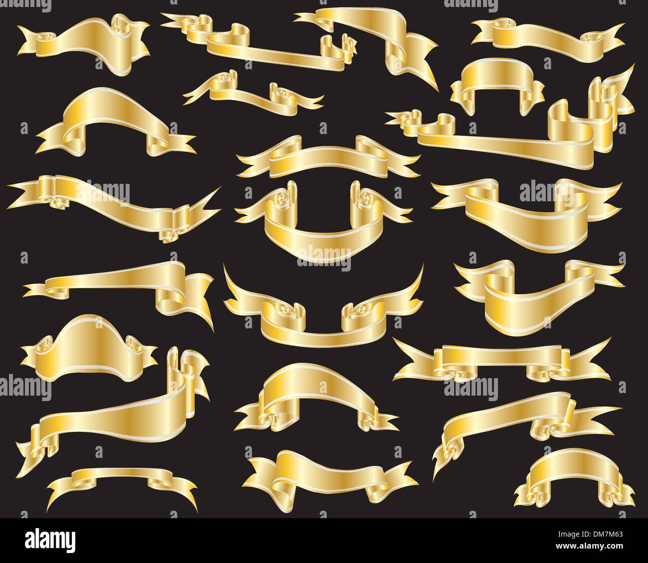 set of ribbons Stock Vector Image & Art - Alamy