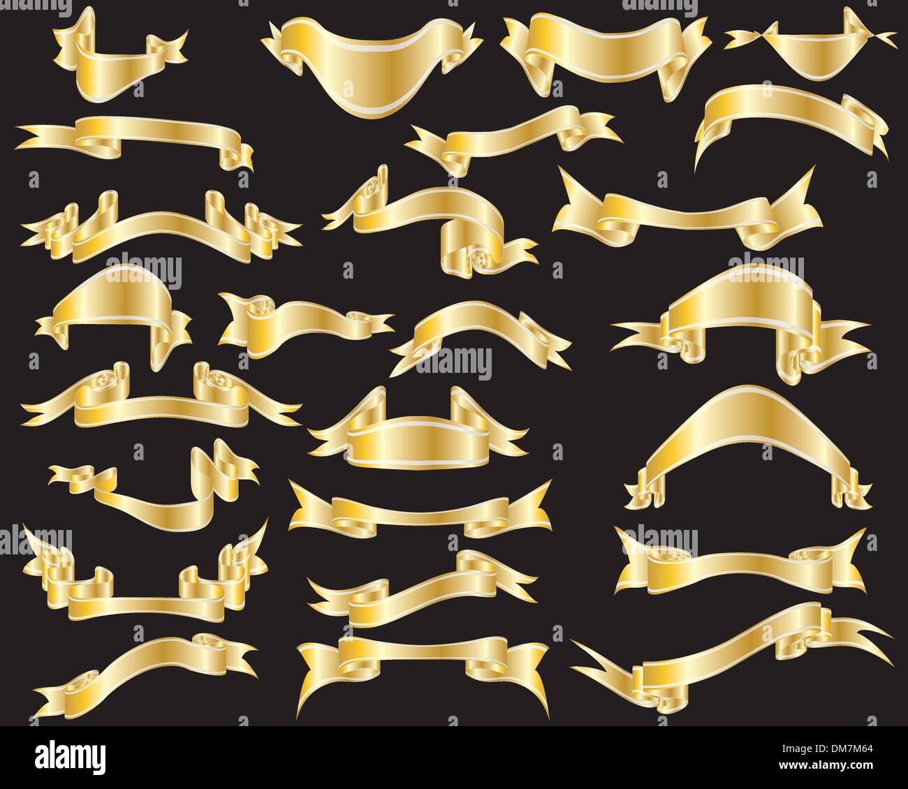 set of ribbons Stock Vector Image & Art - Alamy