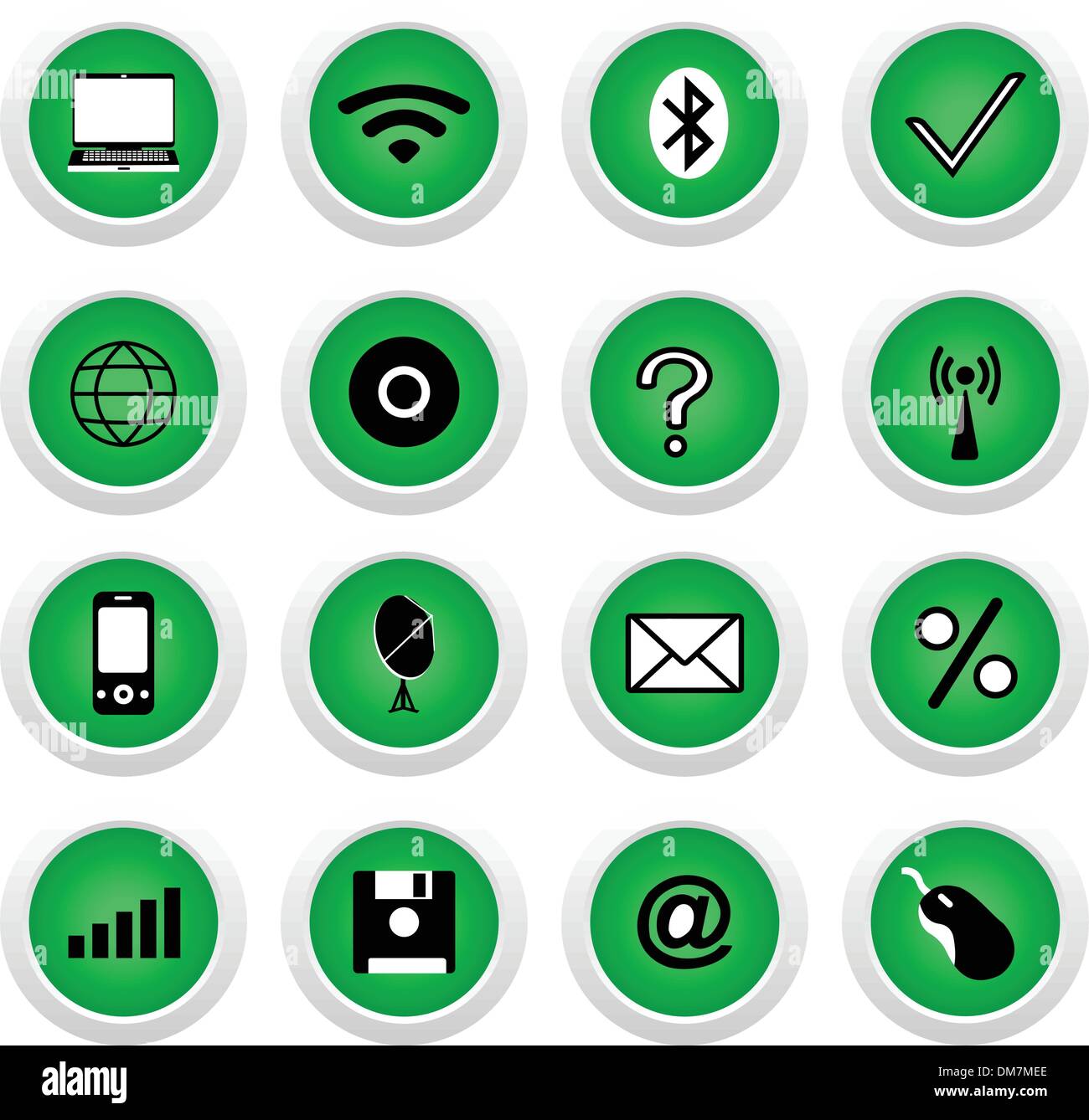 Icons computer business vector vectors hi-res stock photography and ...