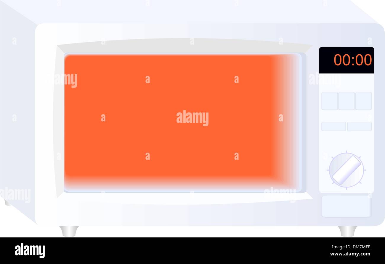 Realistic vector illustration by microwave Stock Vector Image & Art - Alamy