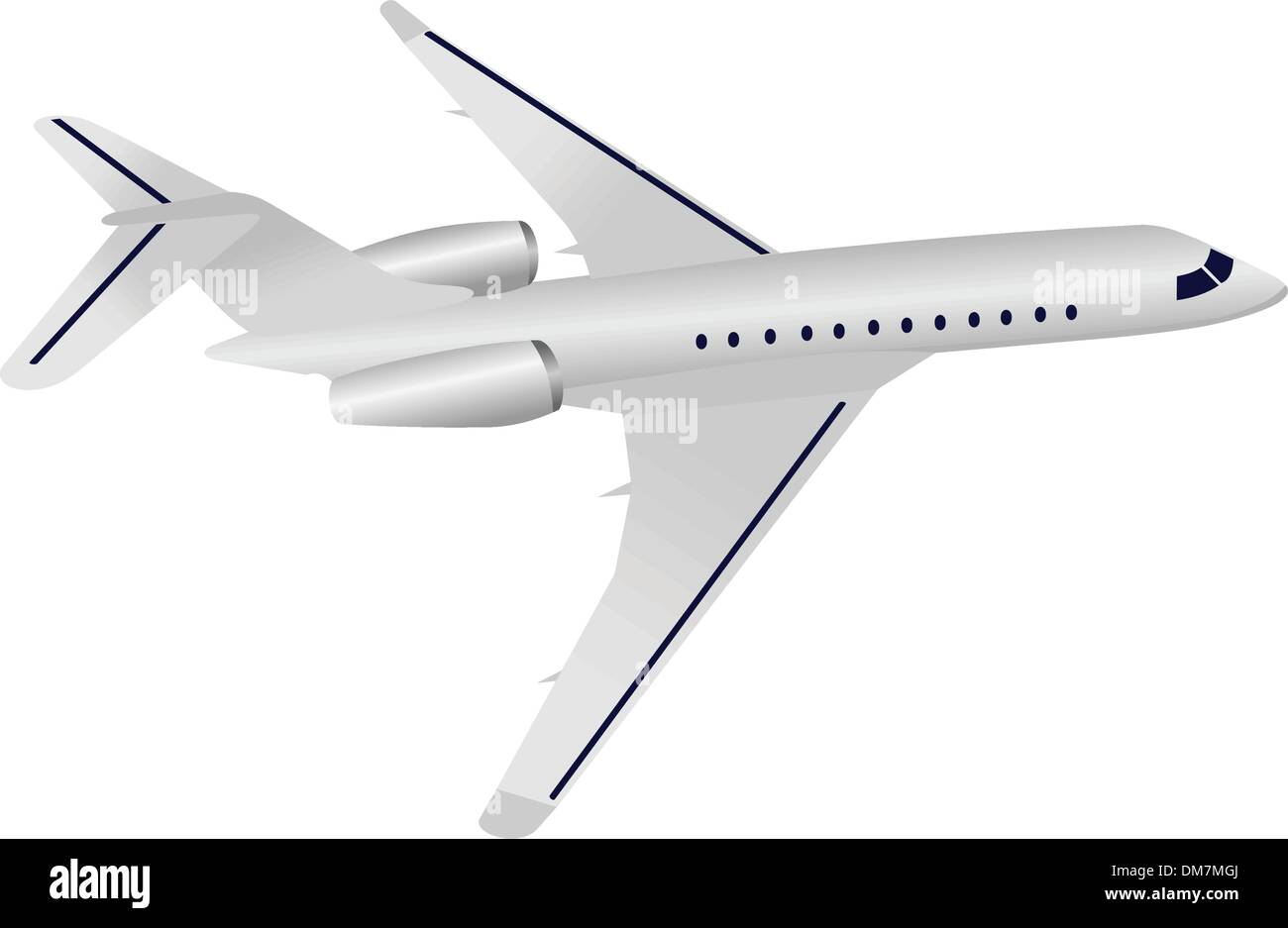 Realistic illustration aircraft Stock Vector Image & Art - Alamy