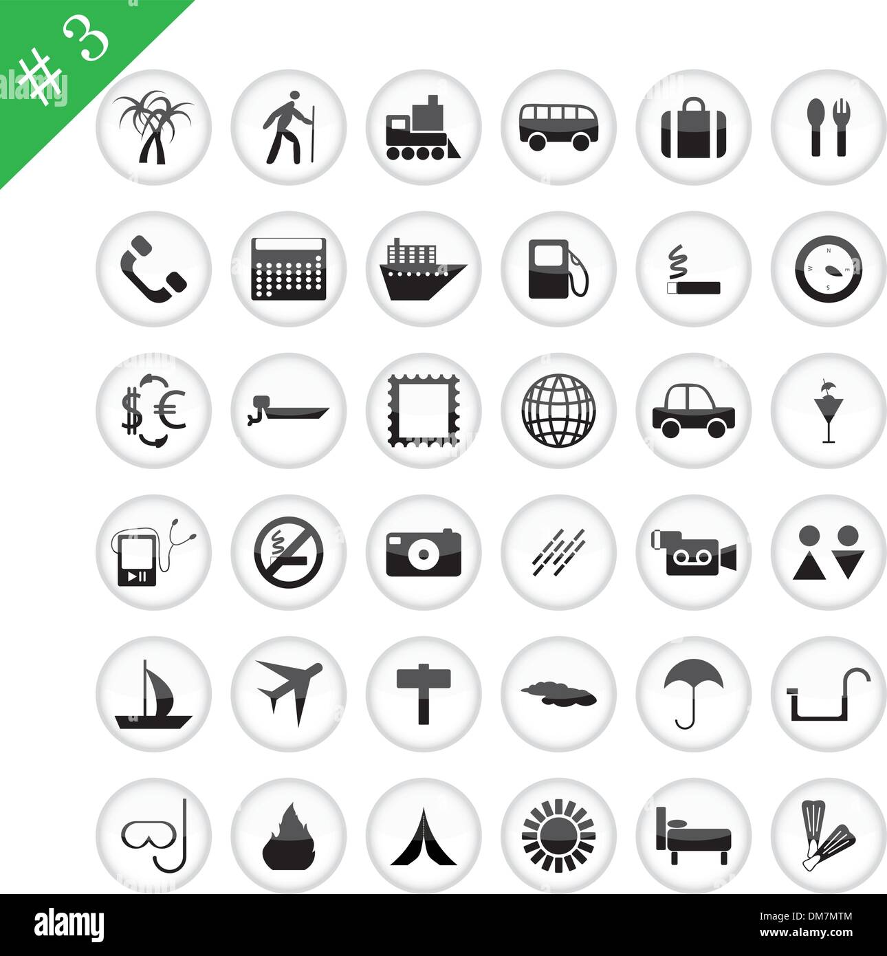 Different transport icons set Stock Vector Images - Alamy