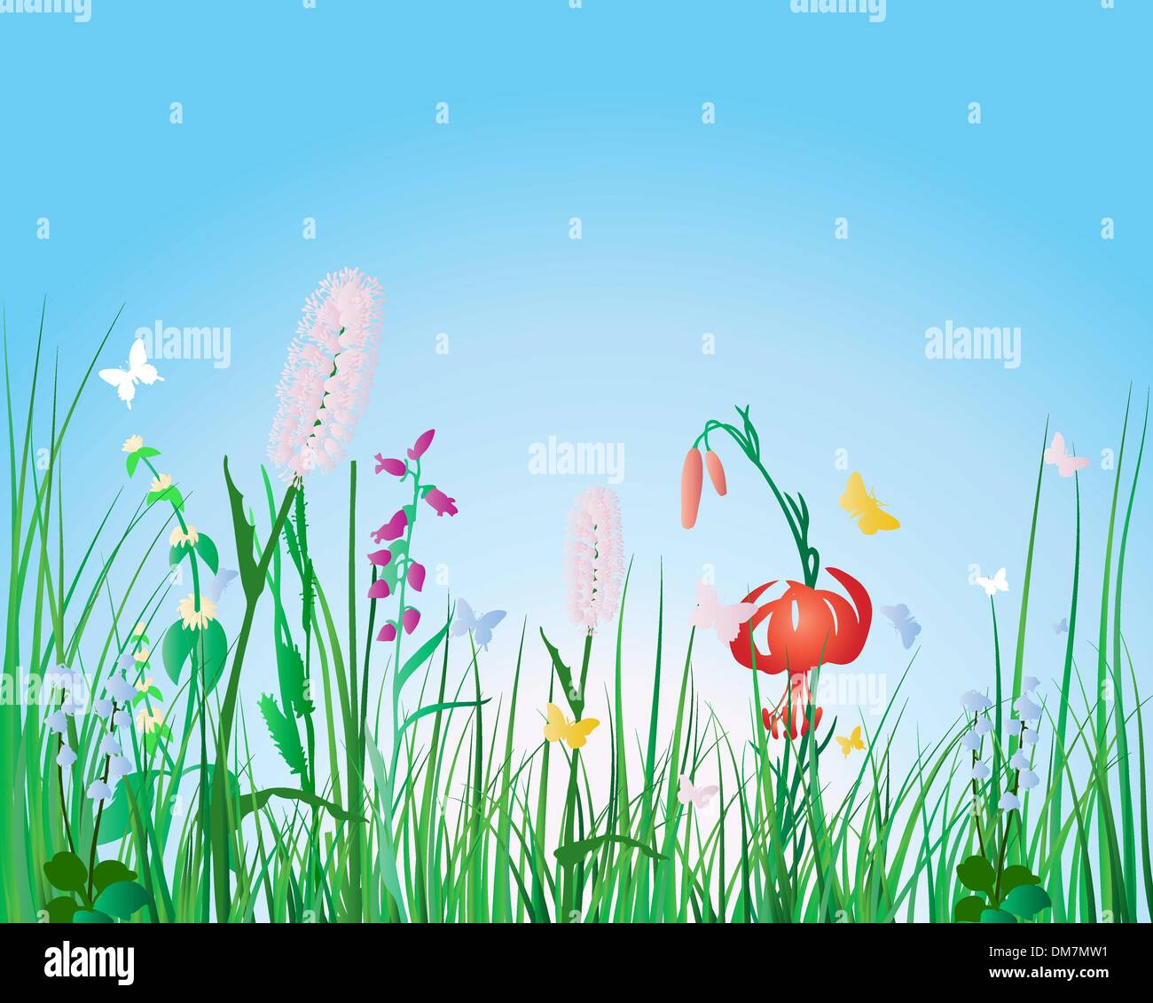 colorful grass background Stock Vector Image & Art - Alamy