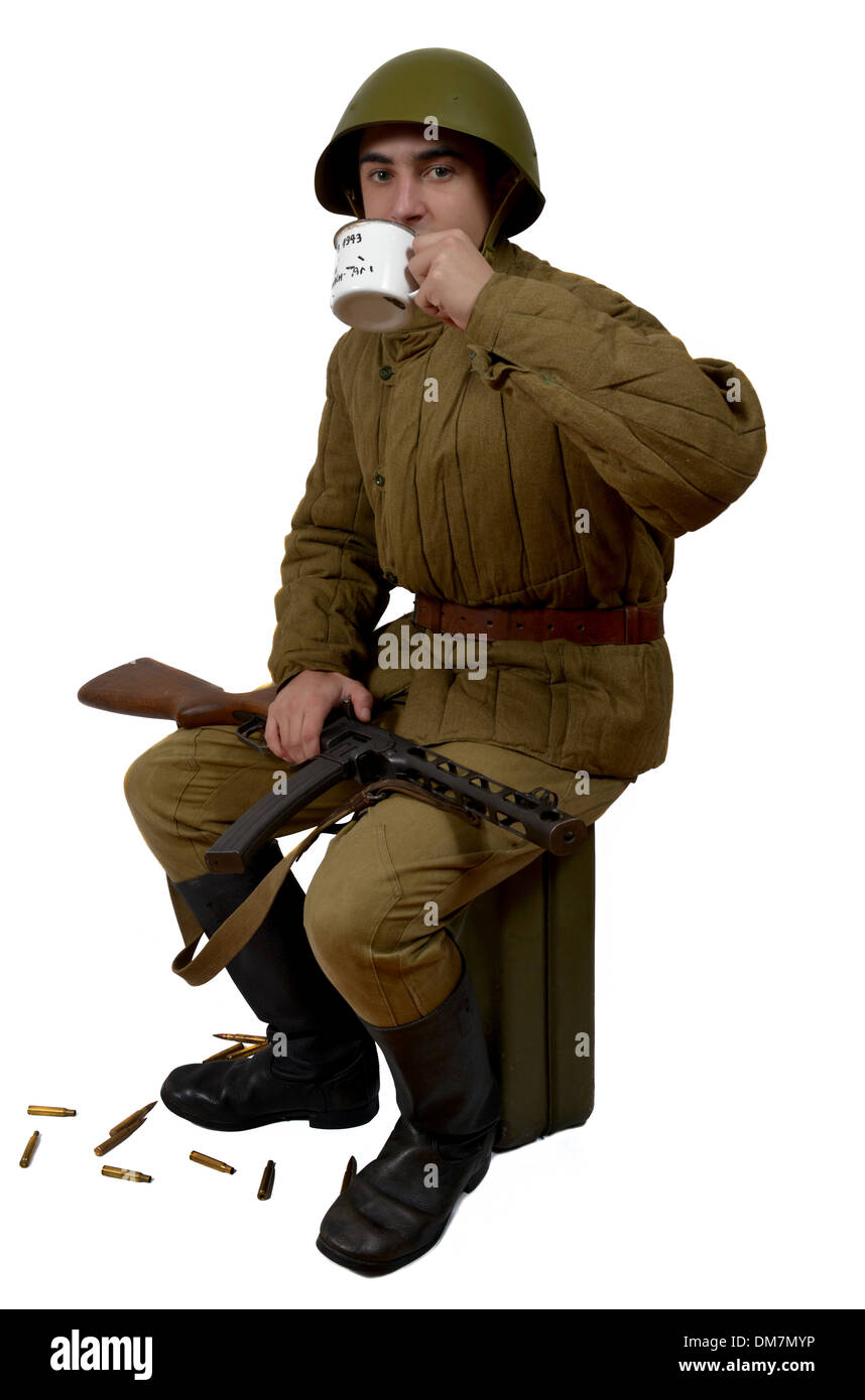 Soviet red army soldier Cut Out Stock Images & Pictures - Alamy