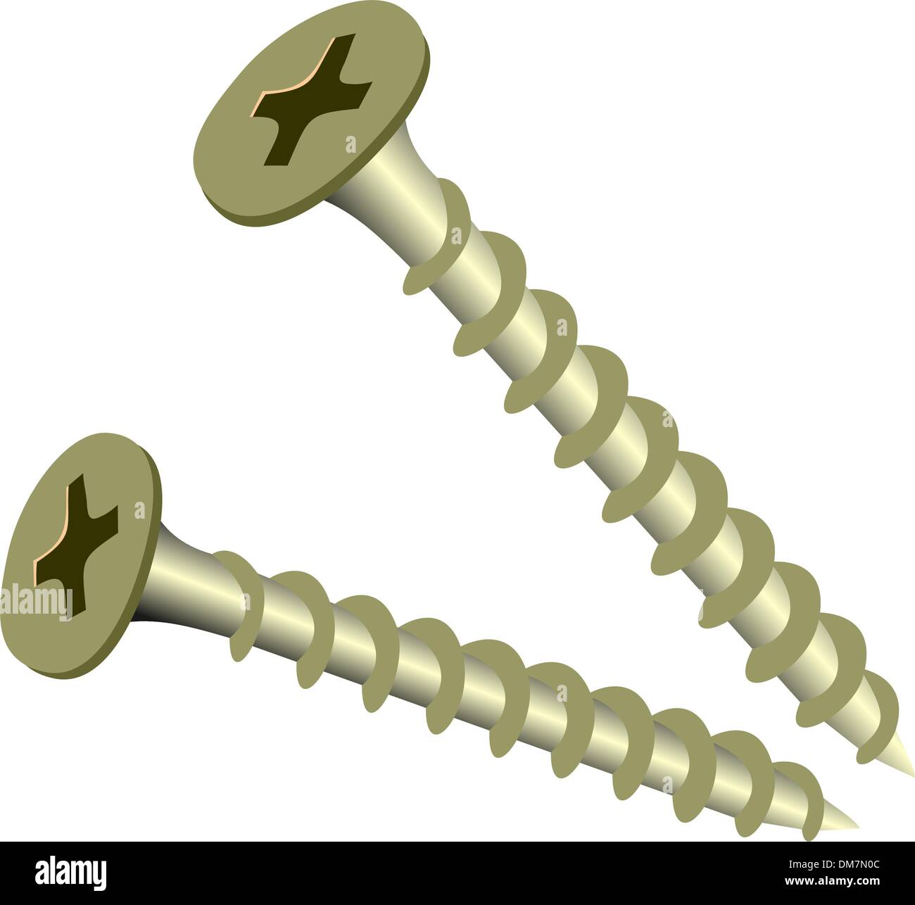 Zinc fasteners Stock Vector Images - Alamy
